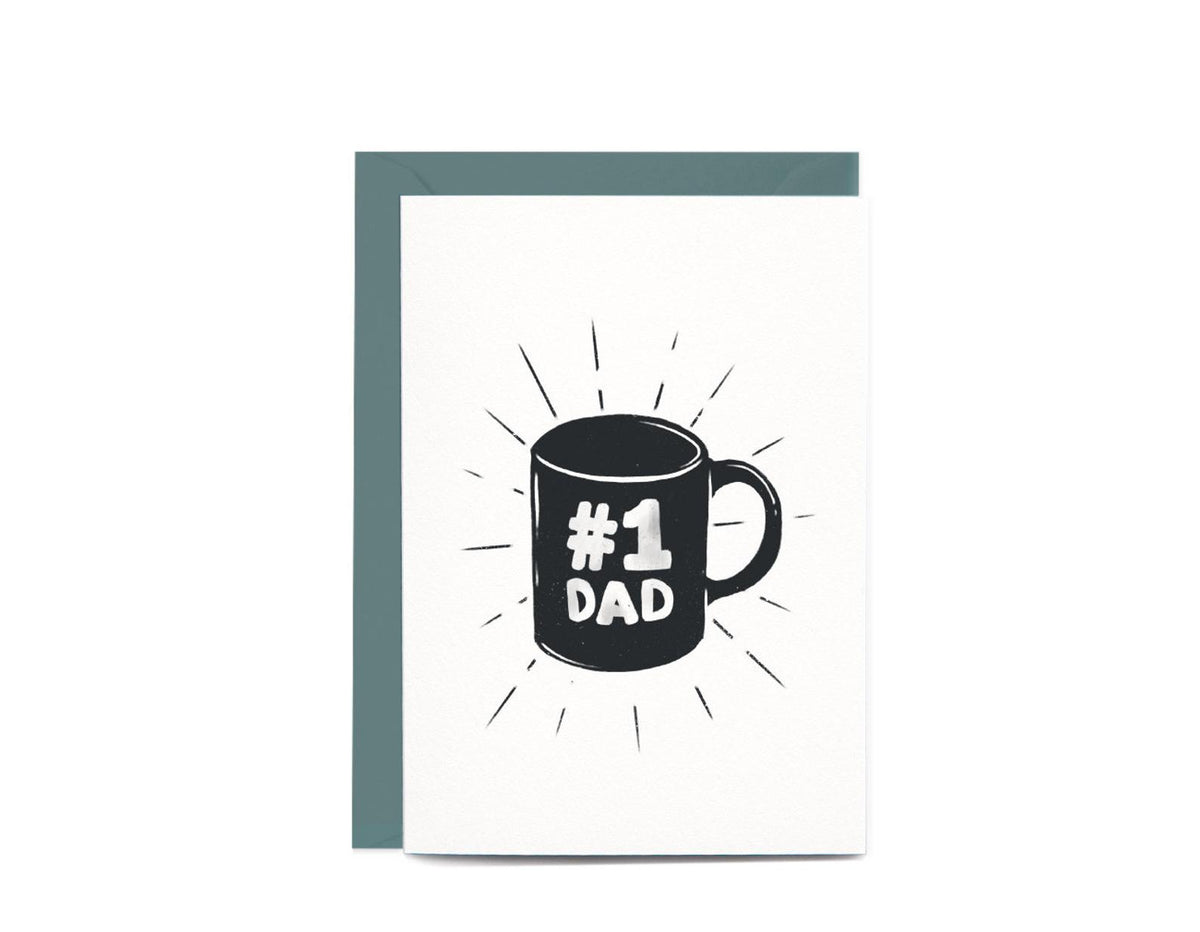 Father's Day No 1 Dad Greeting Card by In The Daylight | Ivy & Wood