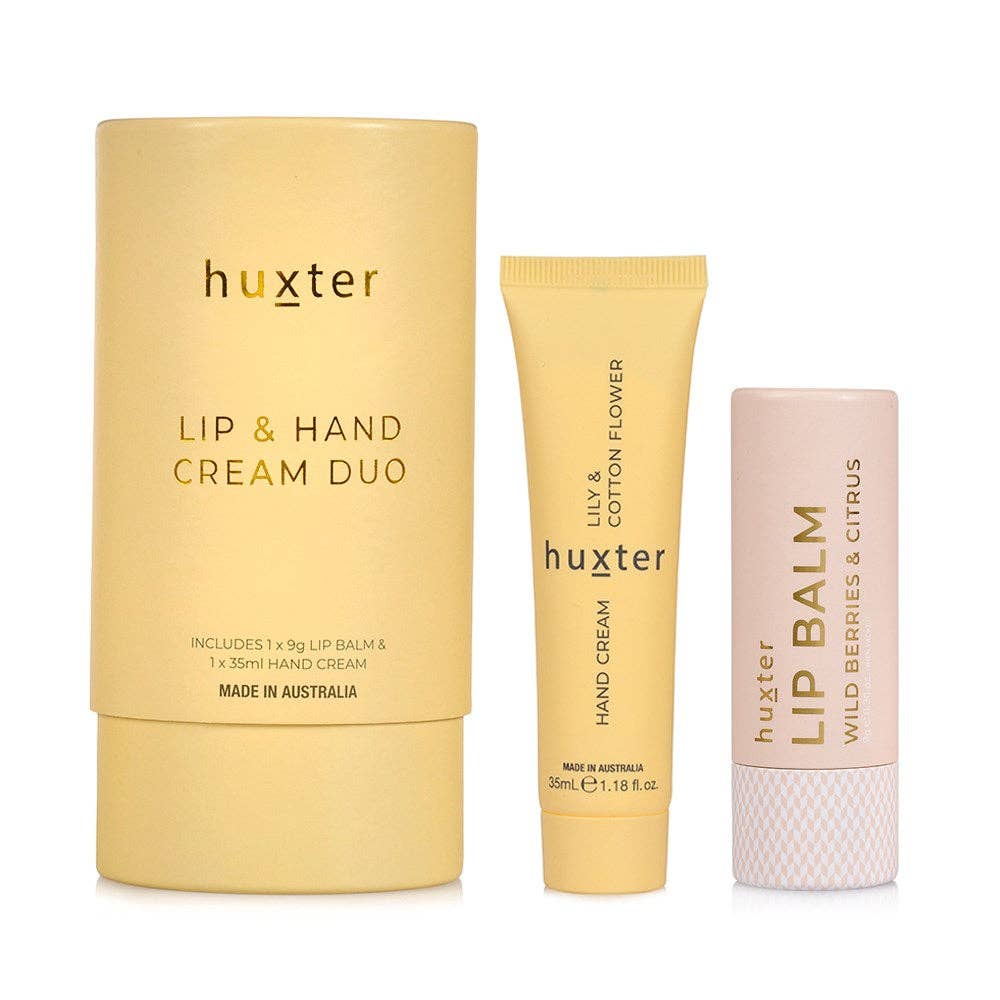 Lip & Hand Cream Duo - Lily & Cotton Flower by Huxter – Ivy & Wood