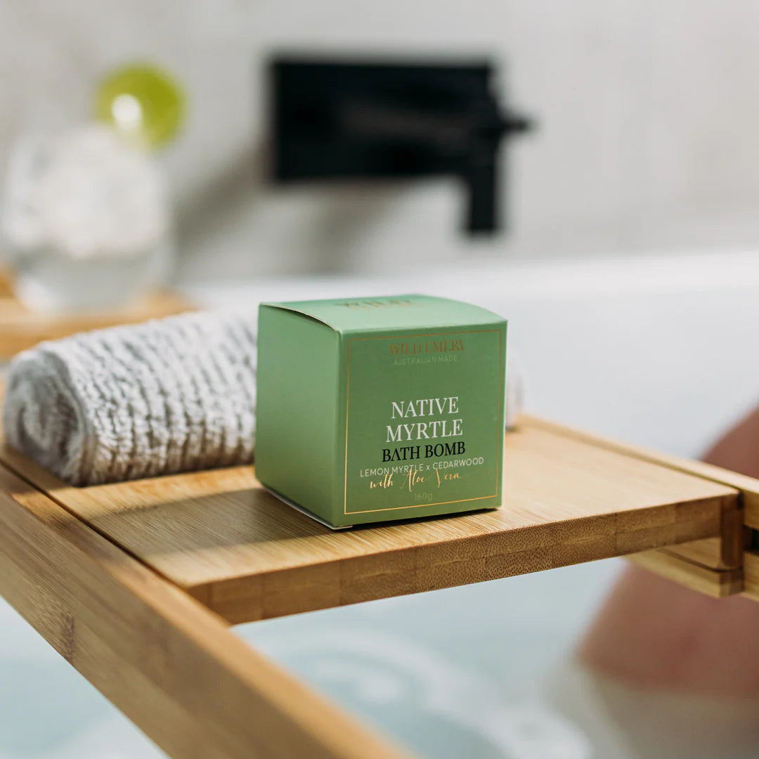 Native Myrtle Bath Bomb 160g | Wild Emery | Ivy & Wood Australia