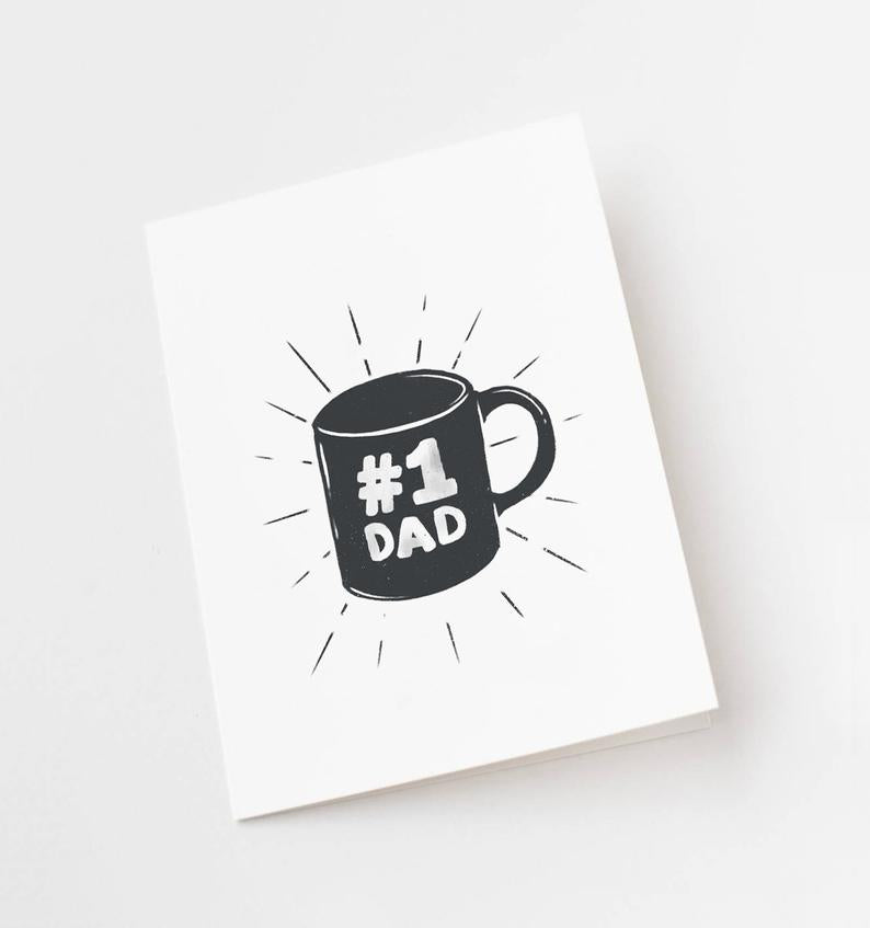 Father's Day No 1 Dad Greeting Card by In The Daylight | Ivy & Wood